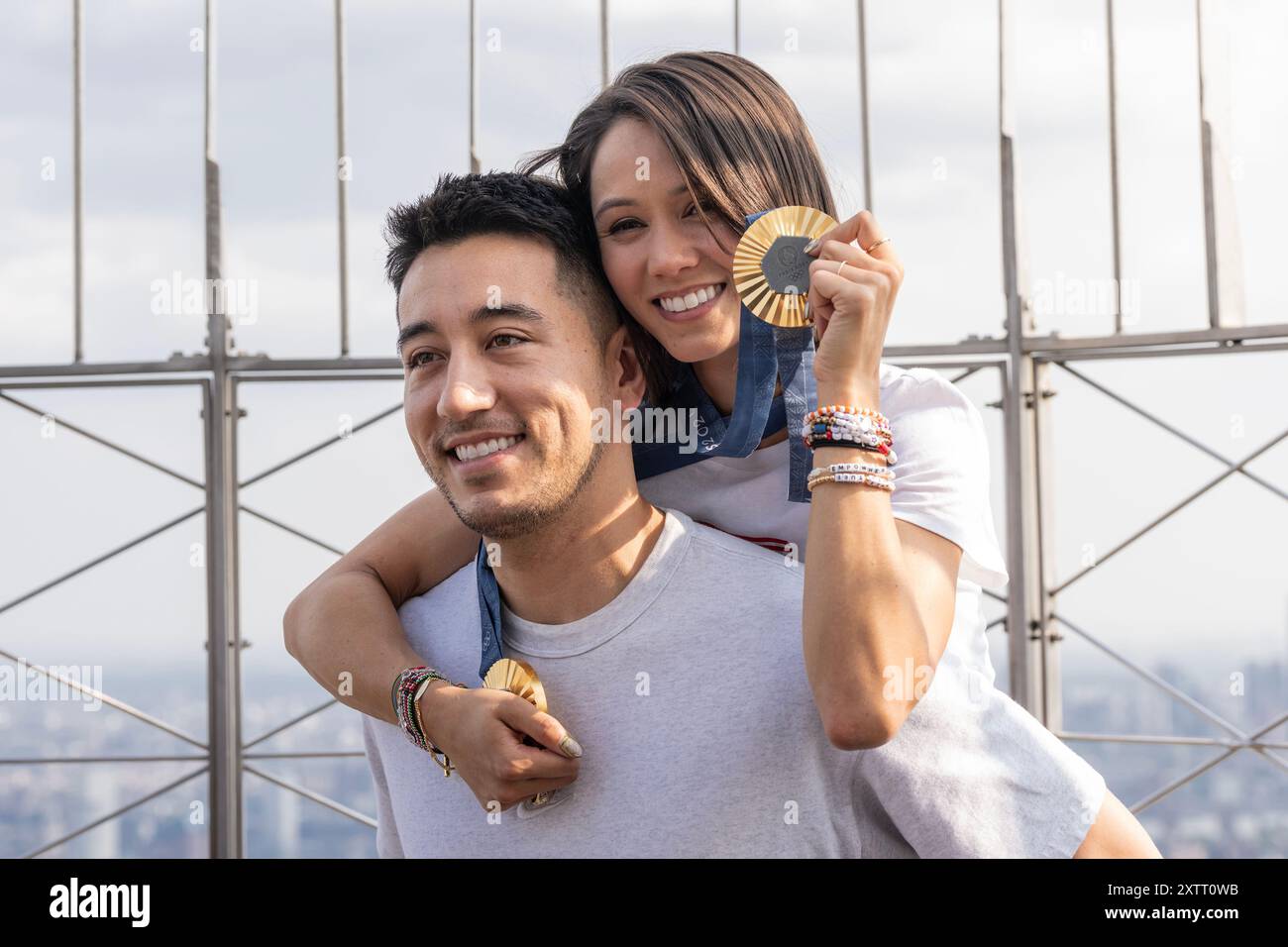 Gerek Meinhardt and Lee Kiefer winner of gold medal at Paris Olympics joins USA Fencing Women's ...