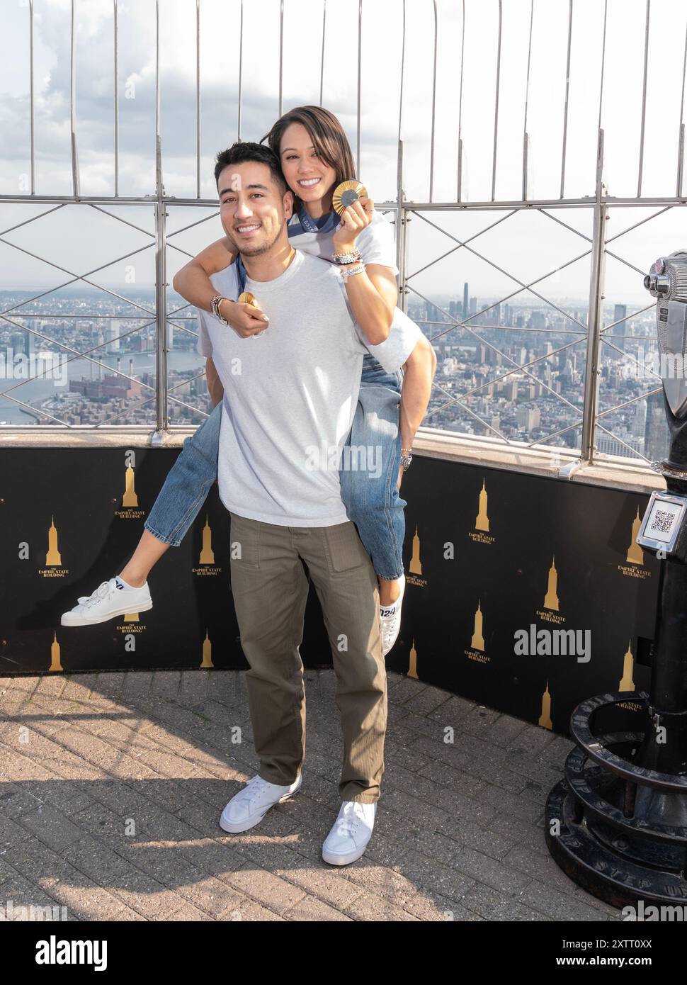 Gerek Meinhardt and Lee Kiefer winner of gold medal at Paris Olympics joins USA Fencing Women's ...