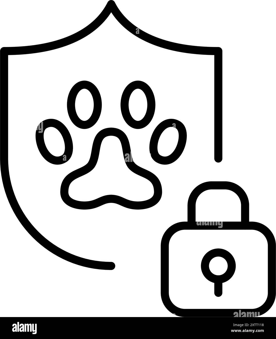 Shield paw lock pet hi-res stock photography and images - Alamy