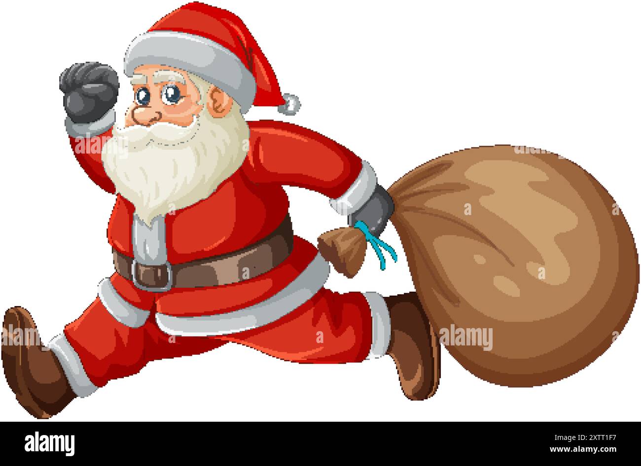 Santas gift sack Stock Vector Images - Alamy