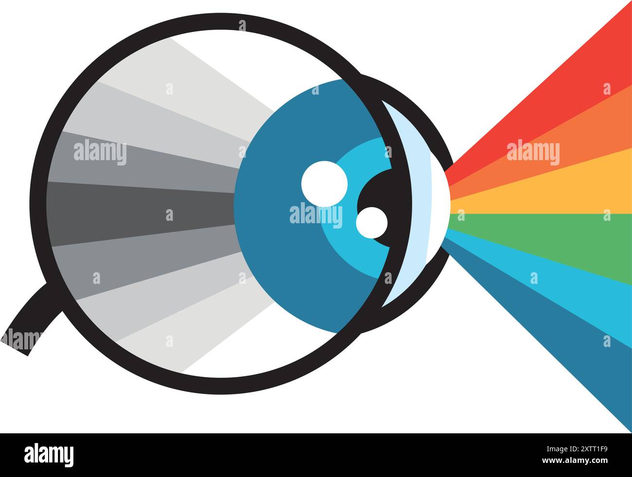 color blind and normal eye Stock Vector Image & Art - Alamy