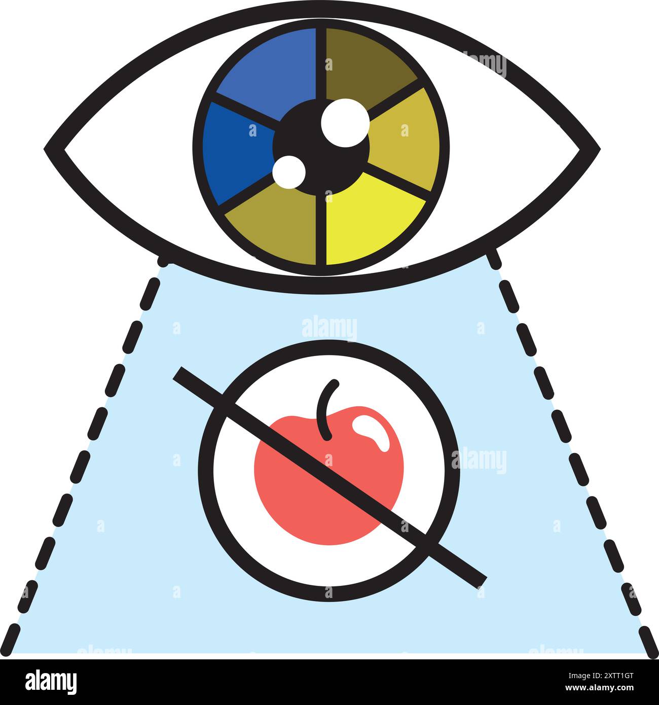 color blindness daltonism vision Stock Vector Image & Art - Alamy