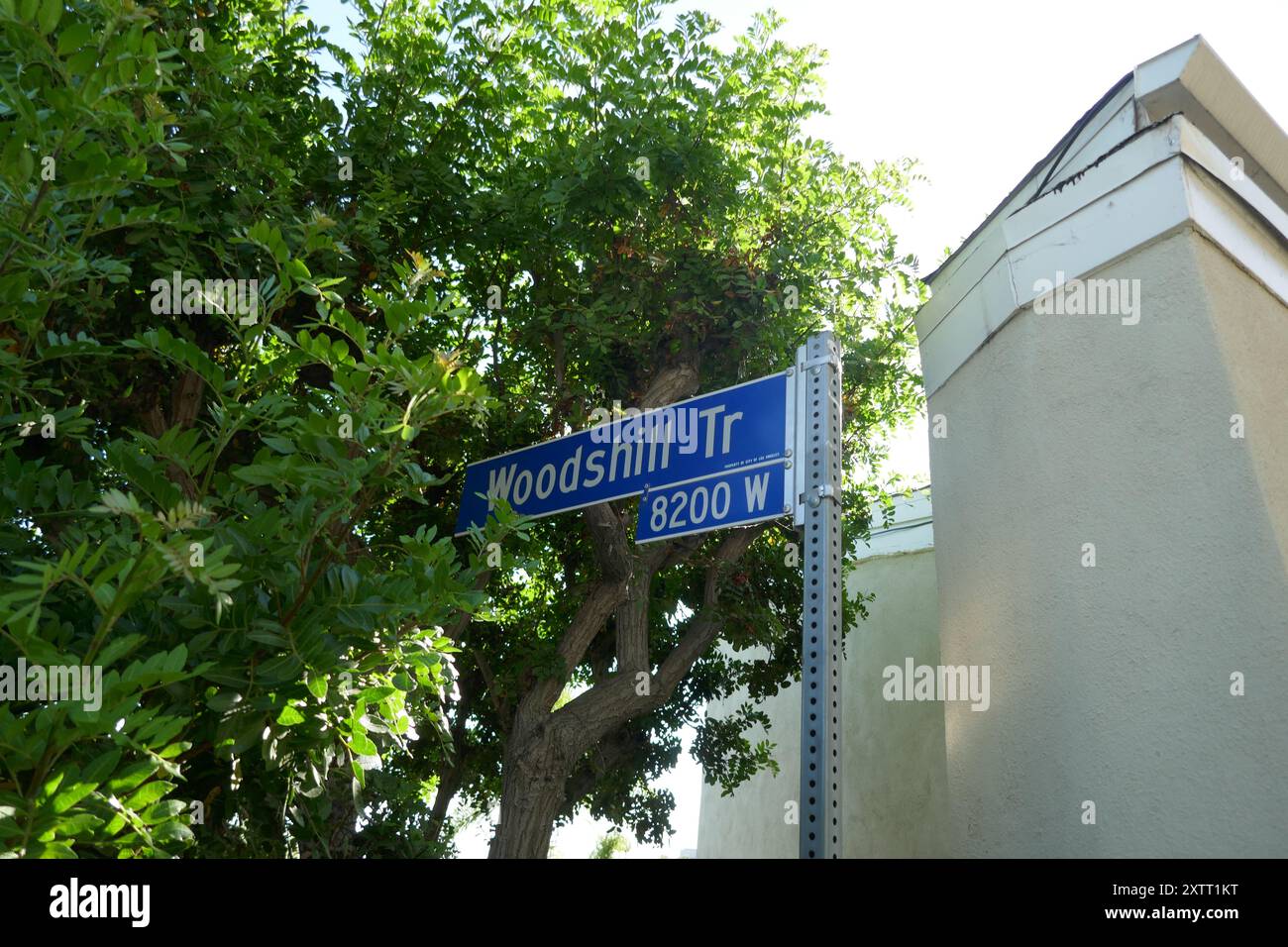Los Angeles, California, USA 15th August 2024 Woodshill Trail Street ...