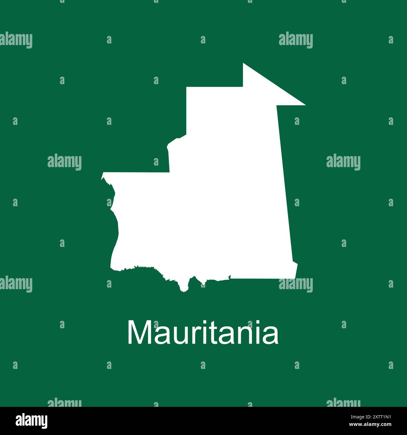 Mauritania country map icon illustration design Stock Vector Image ...