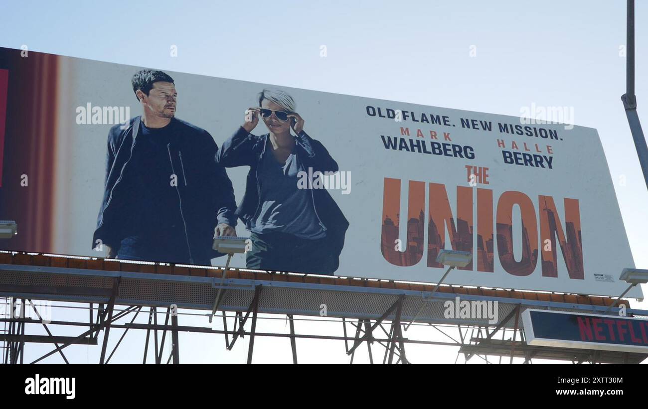 Los Angeles, California, USA 15th August 2024 The Union Billboard with ...