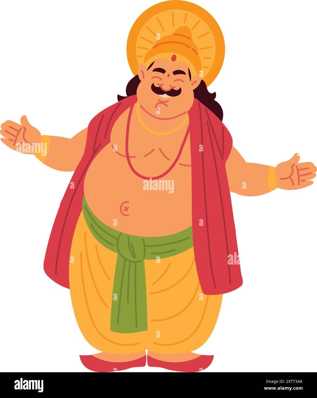 mahabali character of onam festival Stock Vector Image & Art - Alamy