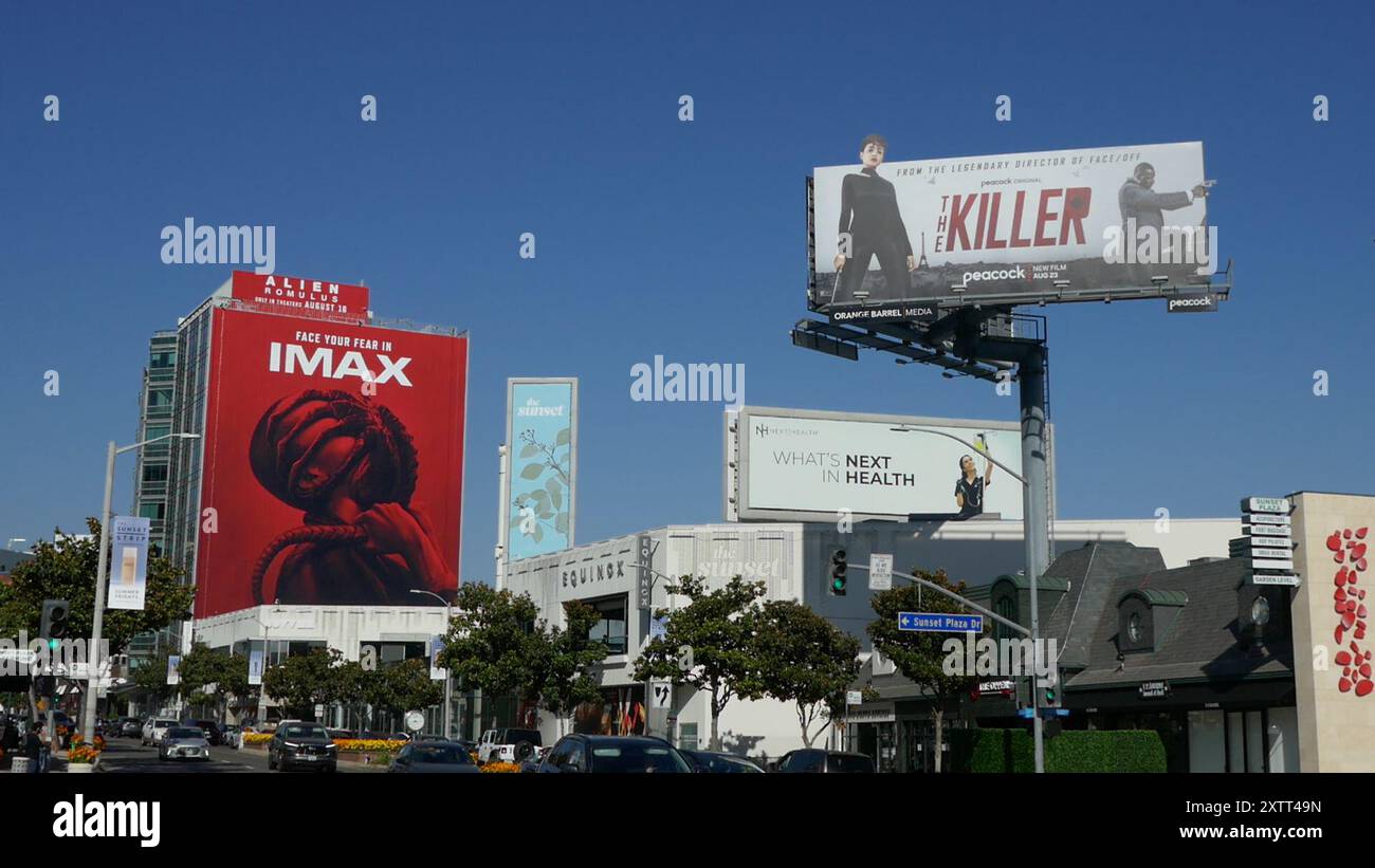 Los Angeles, California, USA 15th August 2024 Alien Romulus Billboard ...