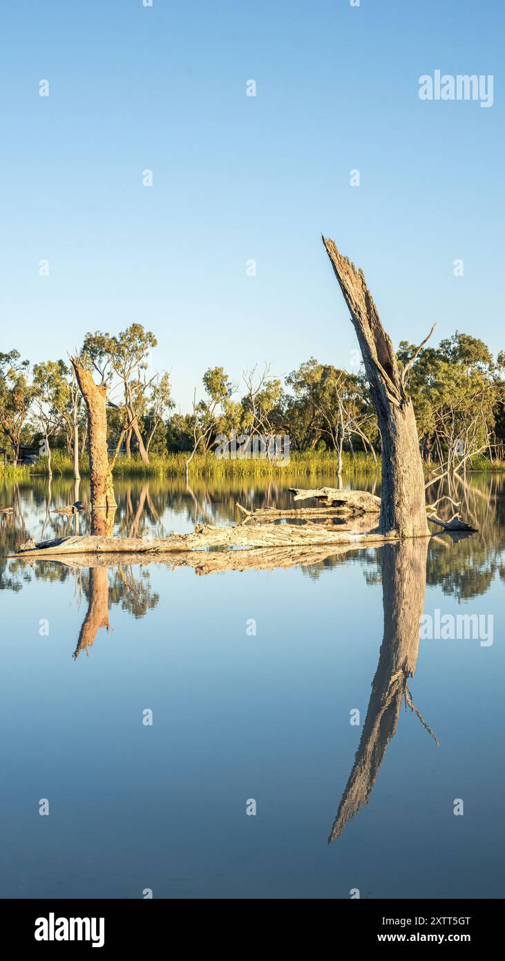 The spectacular landscape with gorgeous calm-water reflections ...