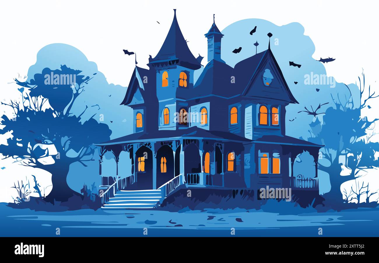 Black forest house autumn Stock Vector Images - Alamy