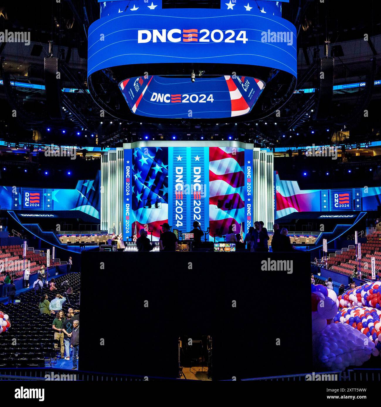 August 15, 2024: The United Center arena floor shortly after the ...