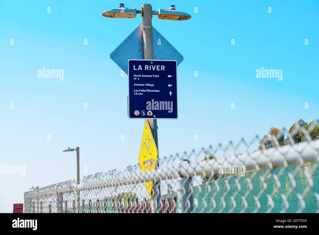 Los Angeles, California - April 21, 2024: Signpost indicating ...