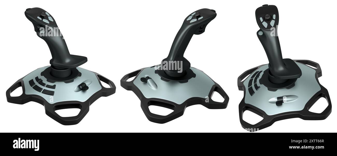 Set of joysticks, perfect for flight simulation games and all avid ...