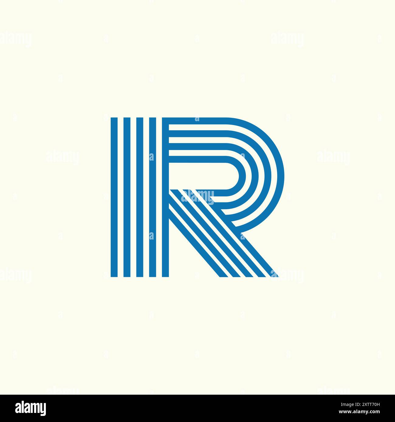 Creative Minimalist Geometric R Line Logo Stock Vector Image & Art - Alamy