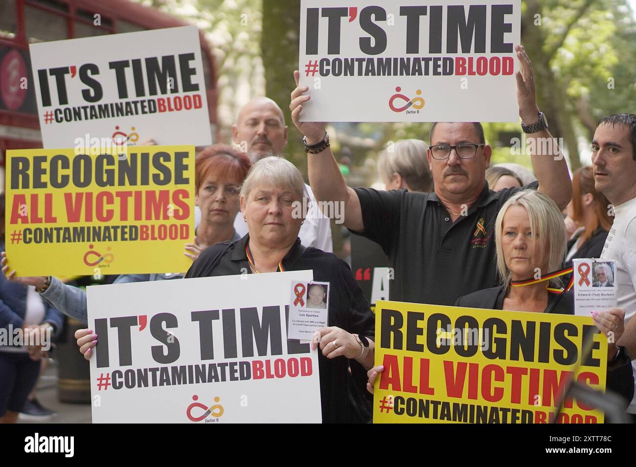 File photo dated 26/7/2023 of campaigners, including many who are ...