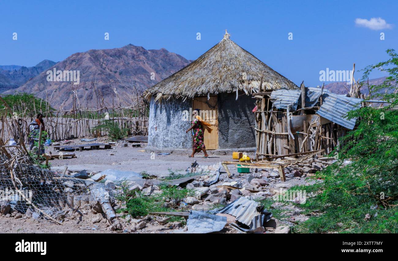 Tadjoura, Djibouti - November 09, 2019: Typical Houses in the Tadjoura ...
