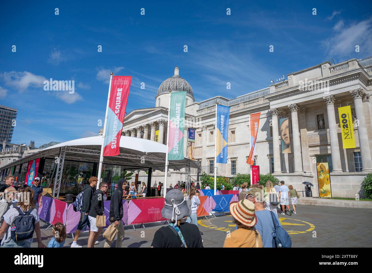 15 August 2024. Summer on the Square events outside The National ...