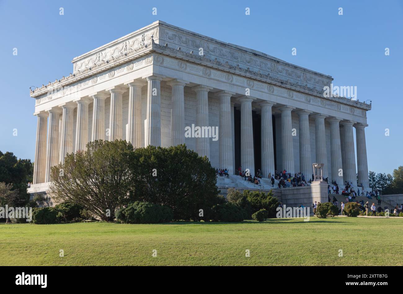 Washington DC, USA - Oct. 10, 2022: The Lincoln Memorial is a powerful ...