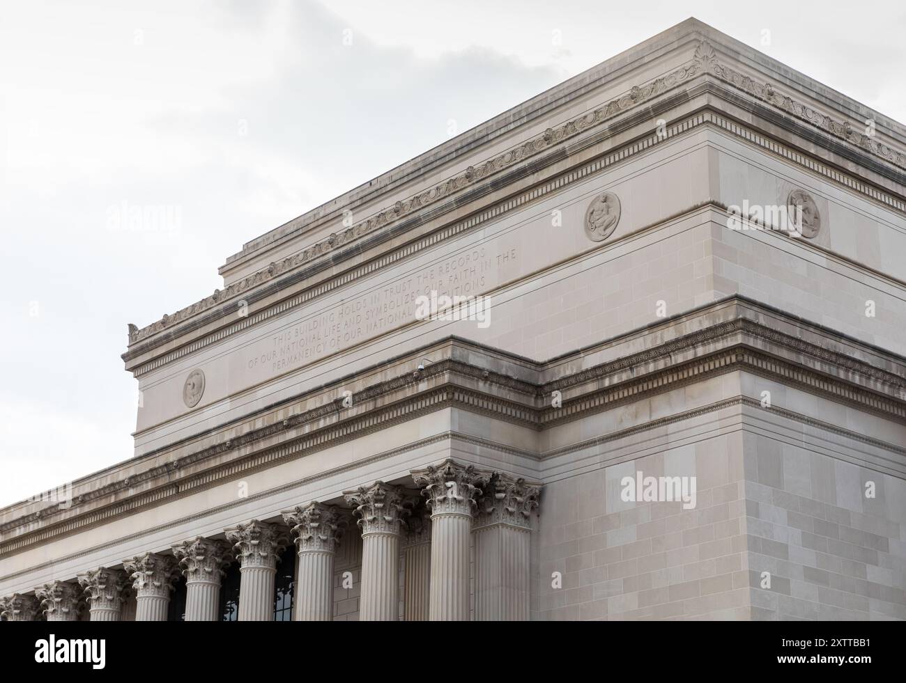Washington DC, USA - Oct. 12, 2022: Archives of the United States of ...