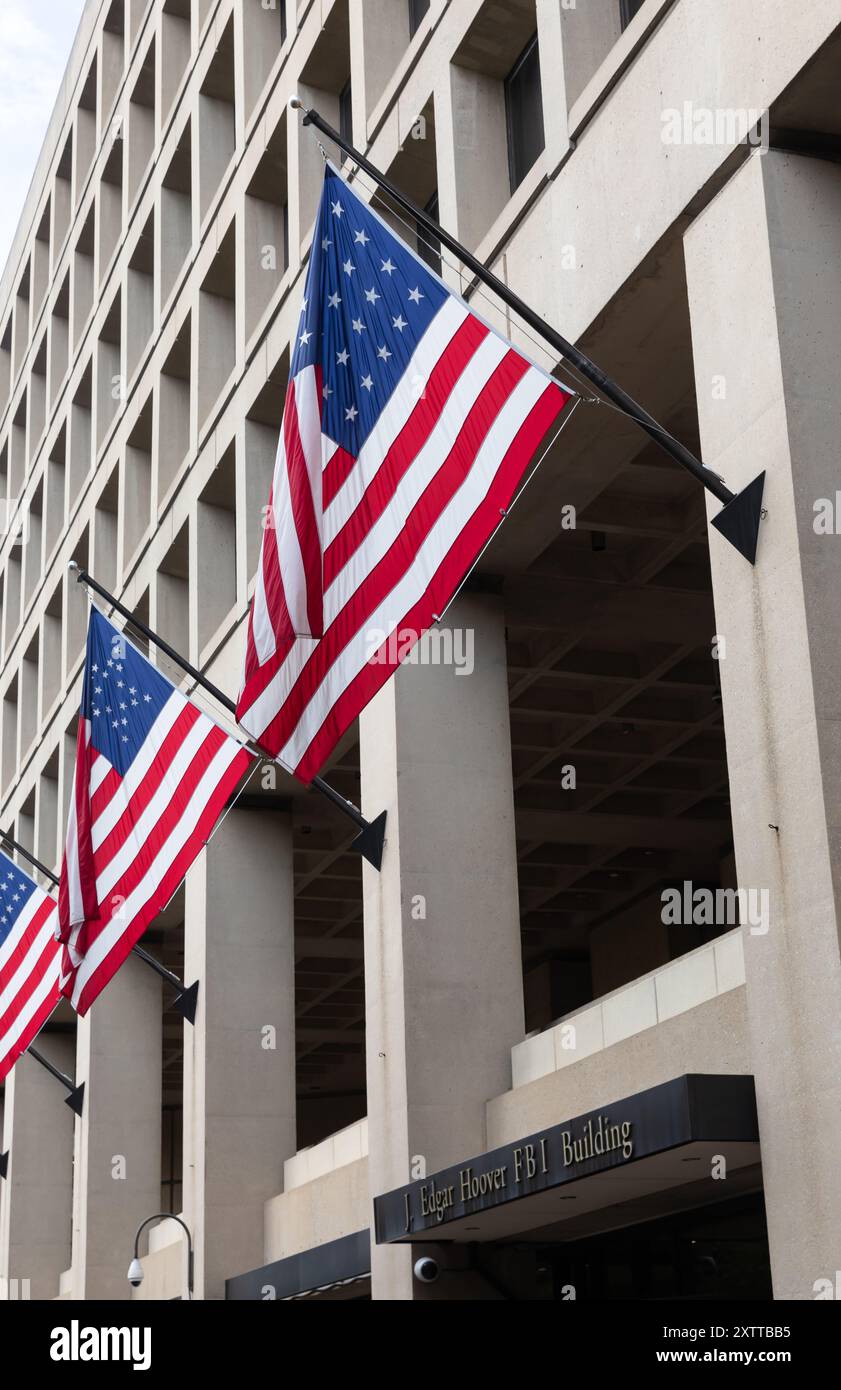 Washington DC, USA - Oct. 12, 2022: Imposing facade of the J. Edgar ...