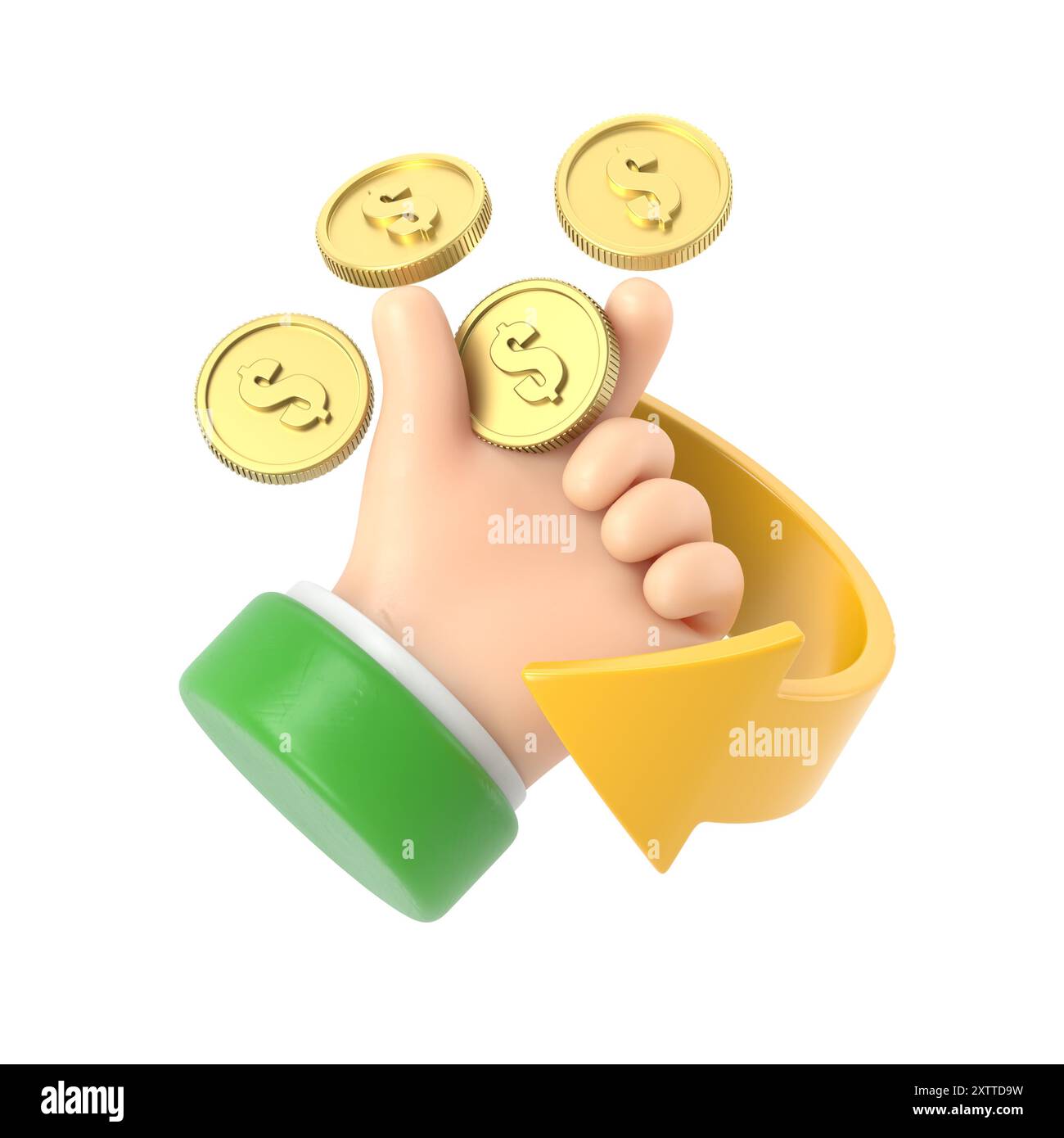 Female character holding shopping Cut Out Stock Images & Pictures - Alamy