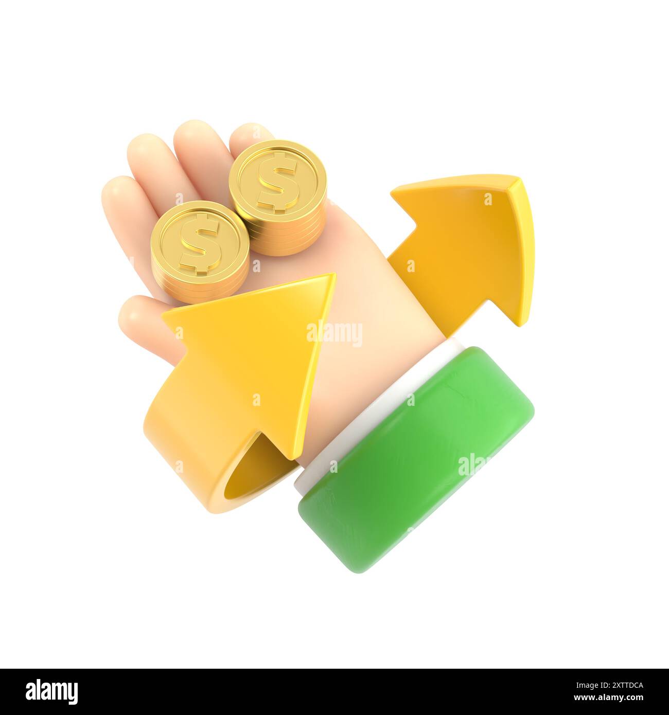 Money concept arrows in Cut Out Stock Images & Pictures - Alamy