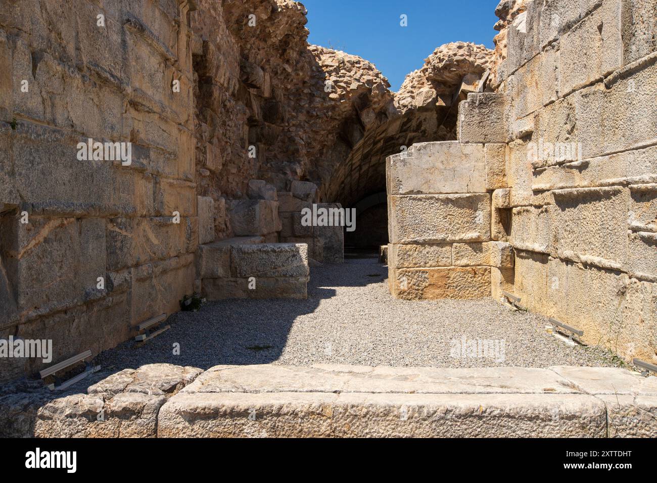 IZNIK, TURKEY - August 08, 2024: The ancient Roman theater in Iznik ...