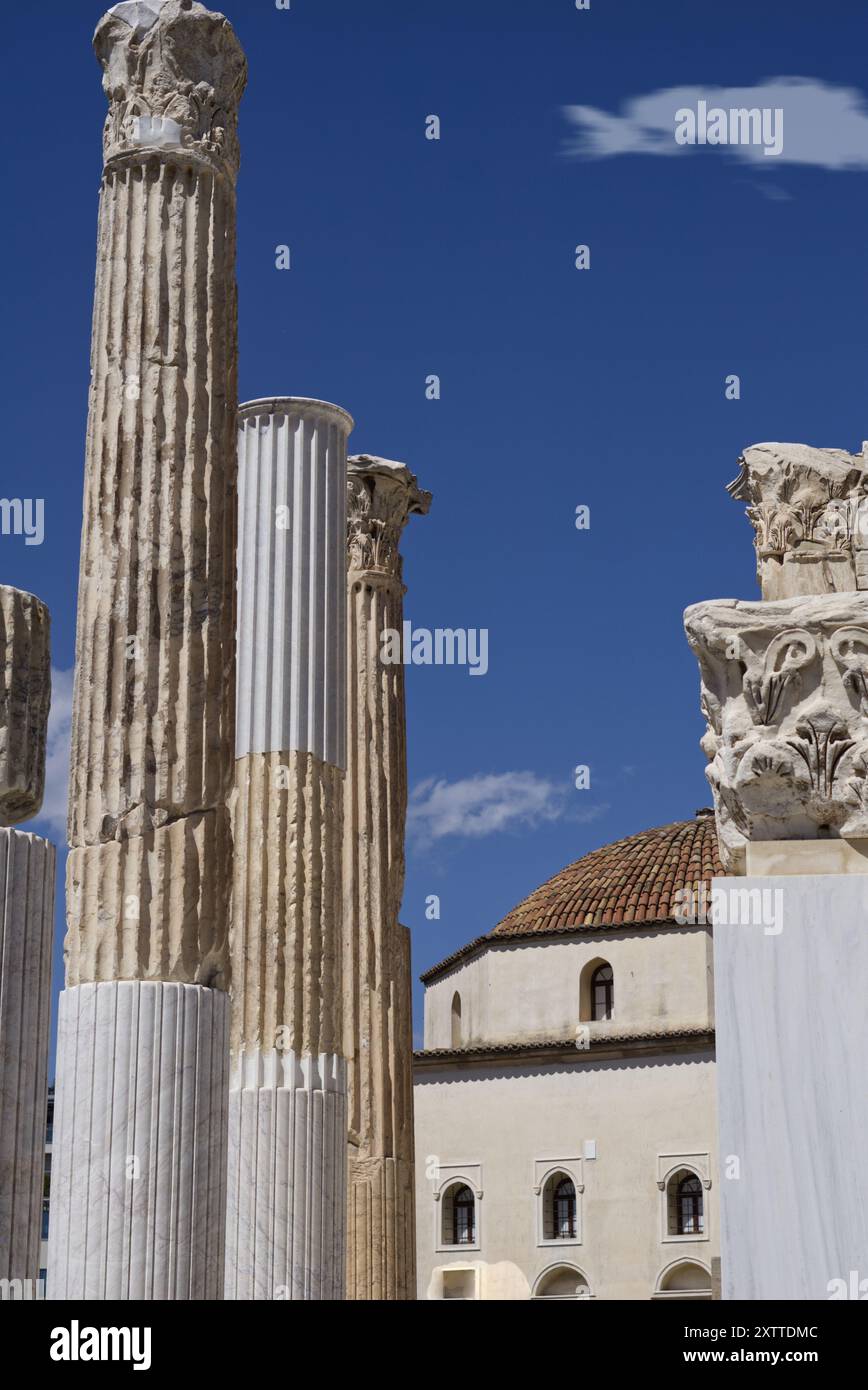 Columns of the Hadrian's library Stock Photo - Alamy