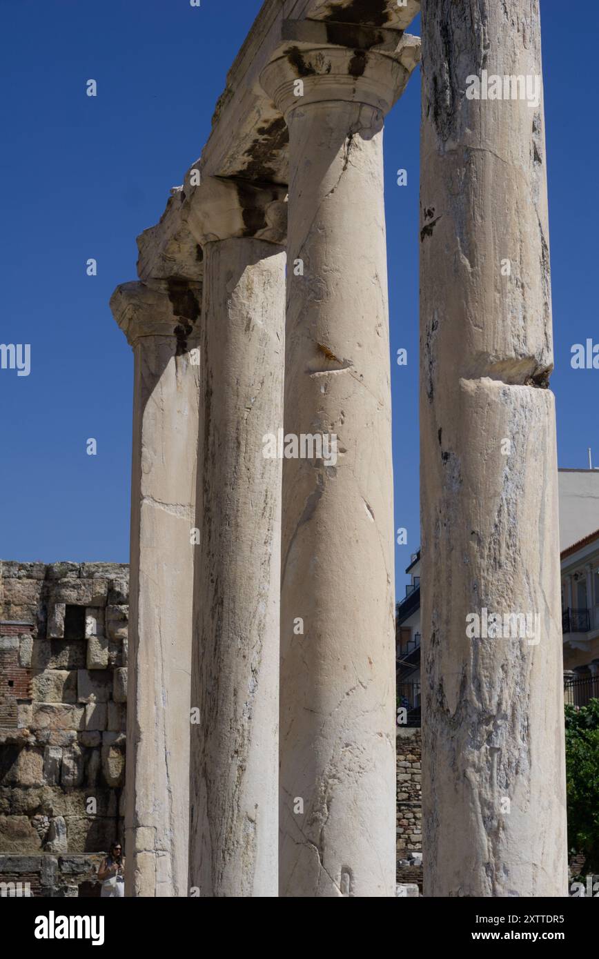Columns of the Hadrian's library Stock Photo - Alamy
