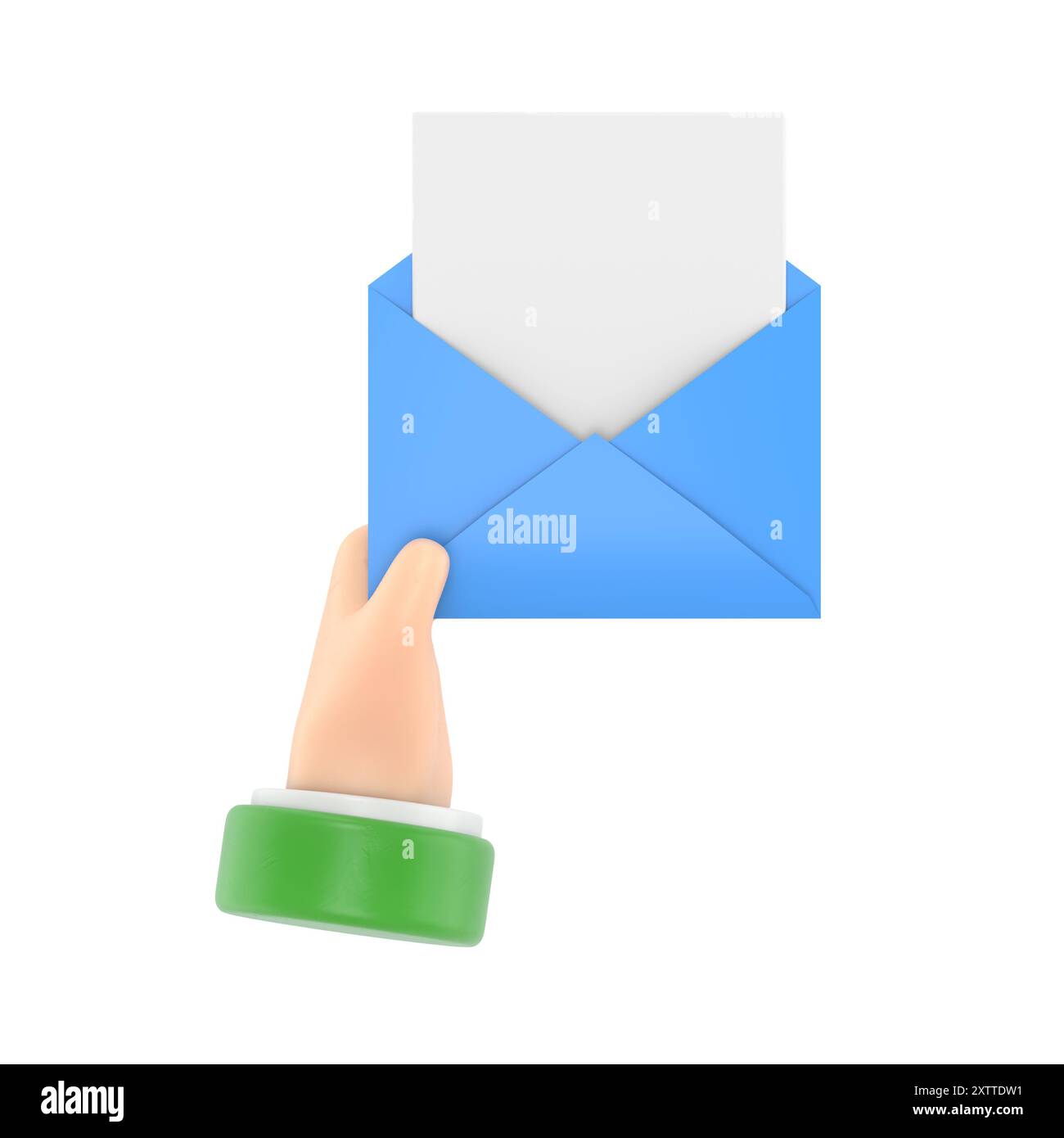 Cartoon message envelope email communication hi-res stock photography ...