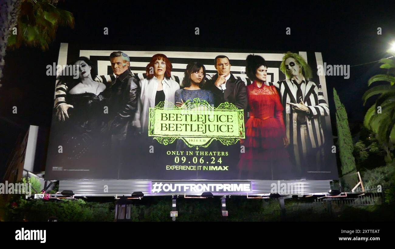Los Angeles, California, USA 14th August 2024 Tim Burton Beetlejuice ...
