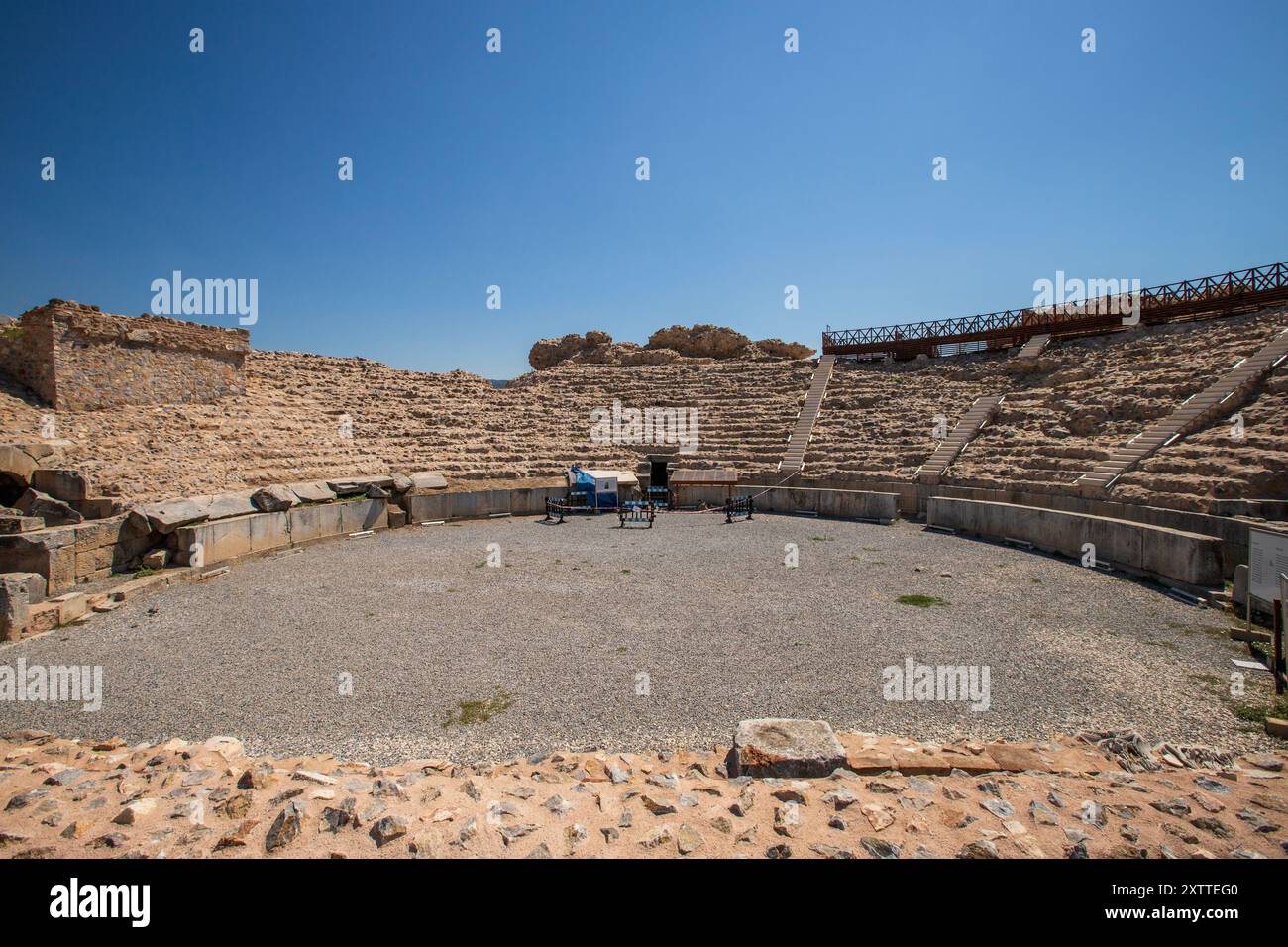 IZNIK, TURKEY - August 08, 2024: The ancient Roman theater in Iznik ...