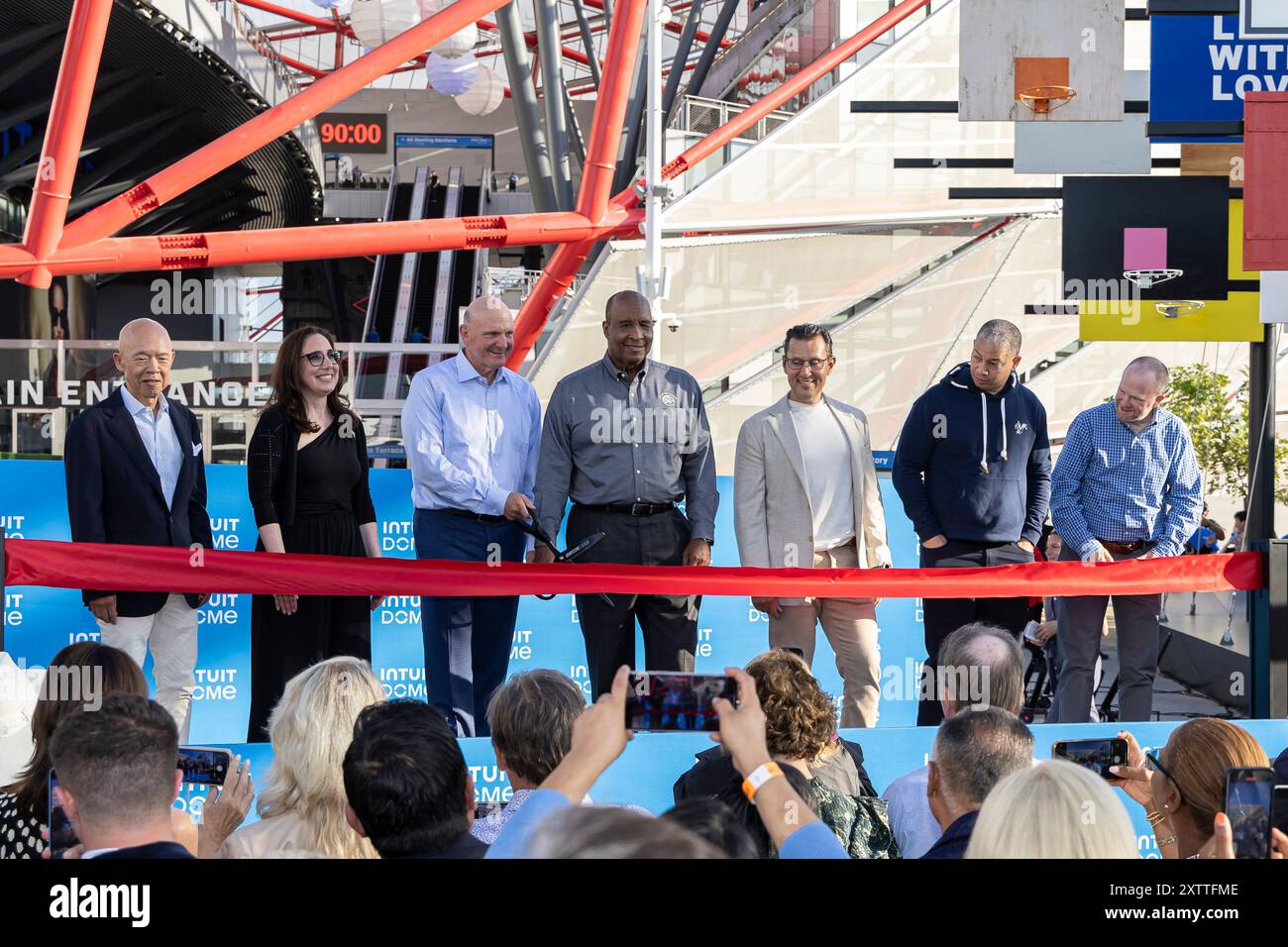 Inglewood, USA. 15th Aug, 2024. Guest, Gillian Zucker, Steve Ballmer ...
