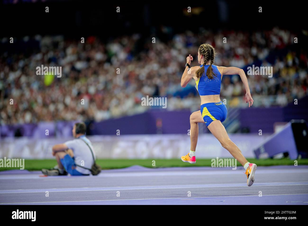 PARIS, FRANCE - 4 AUGUST, 2024: MAHUCHIKH Yaroslava, Women's High Jump ...