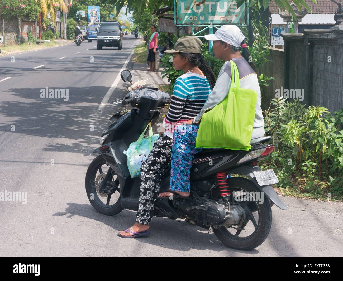 Women on motorcycle in bali hi-res stock photography and images - Alamy