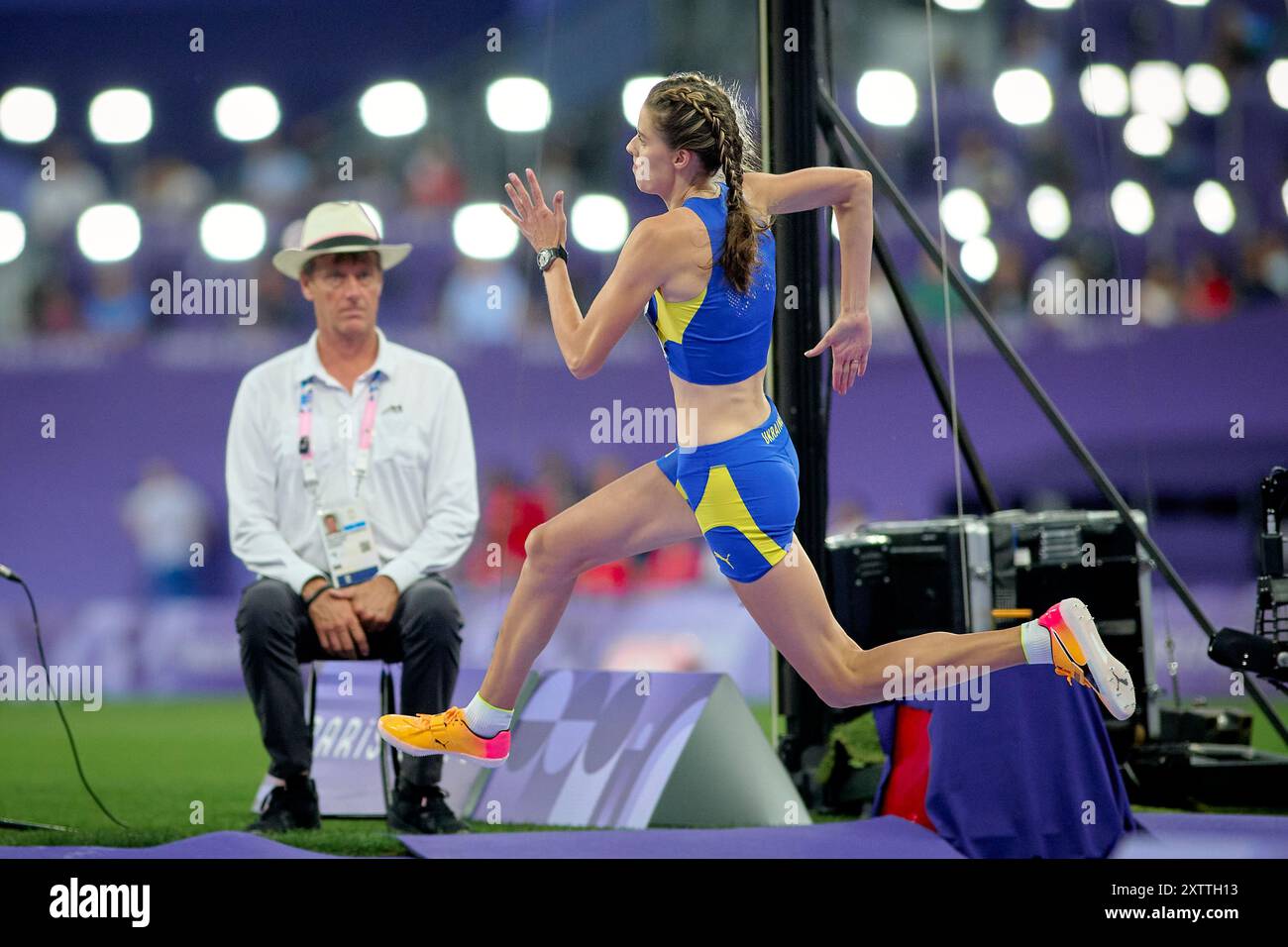 PARIS, FRANCE - 4 AUGUST, 2024: MAHUCHIKH Yaroslava, Women's High Jump ...