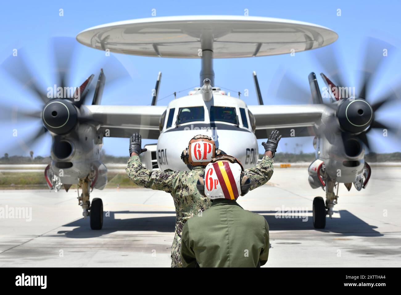 POINT MUGU, Calif. (Aug 14, 2024) E-2D Advanced Hawkeye air crew of the ...