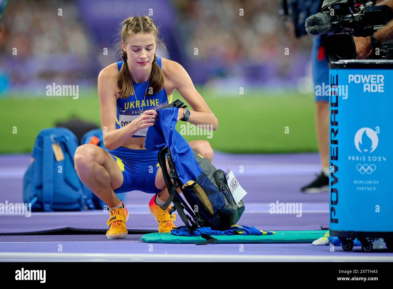 PARIS, FRANCE - 4 AUGUST, 2024: MAHUCHIKH Yaroslava, Women's High Jump ...