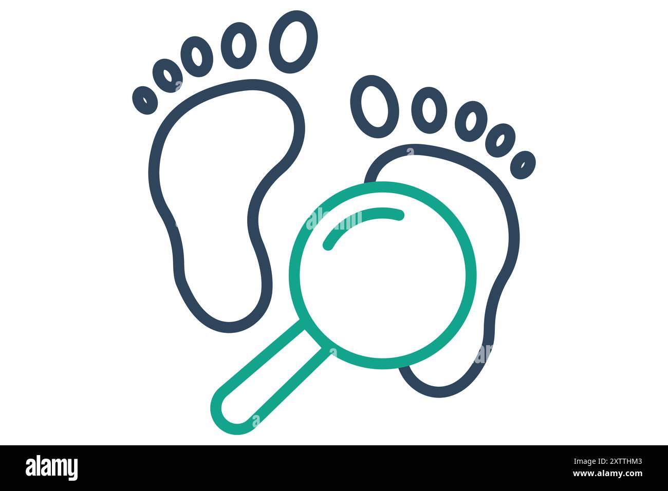 Footprint icon. icon related to law and justice. line icon style. law ...