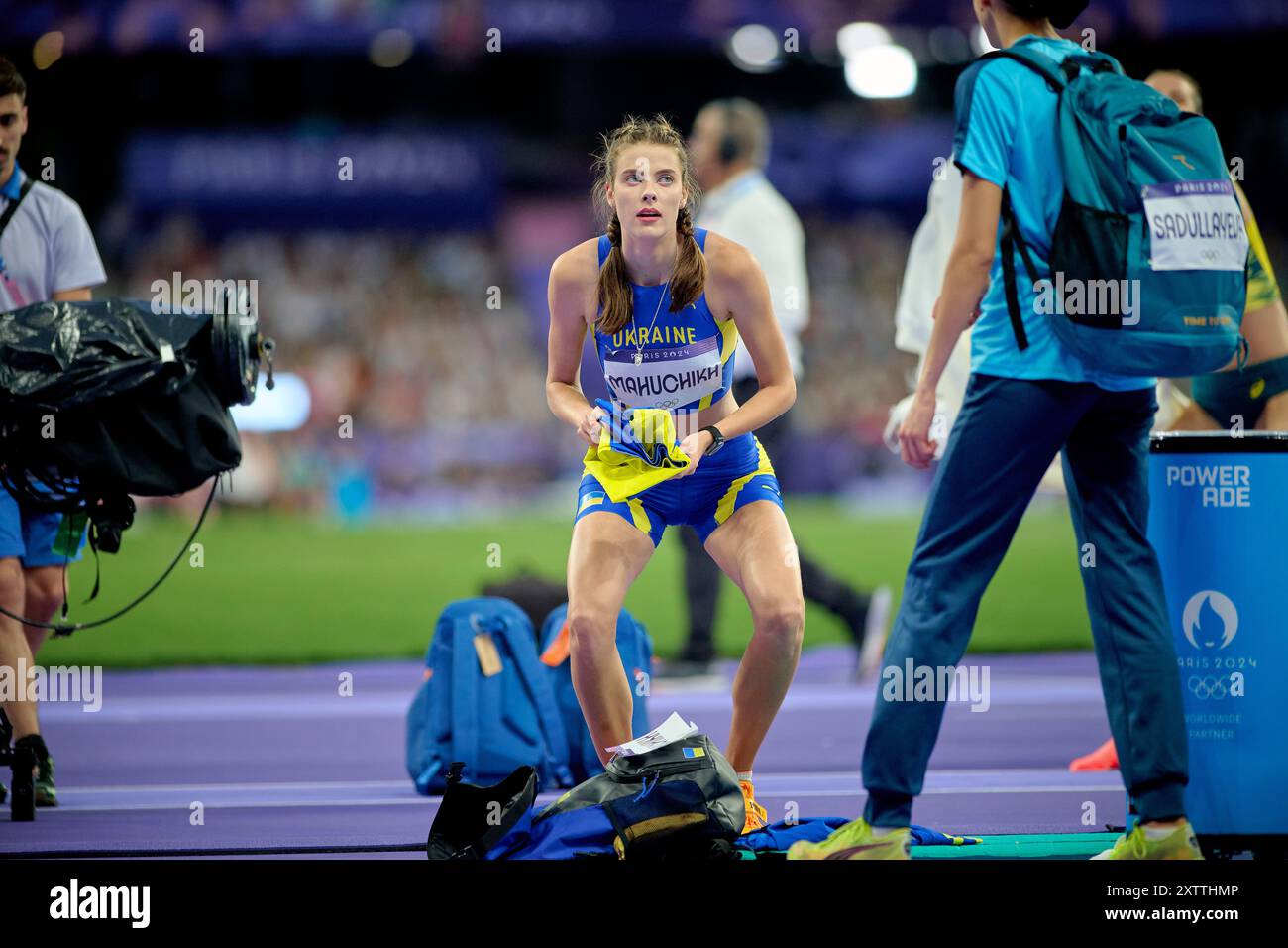 PARIS, FRANCE - 4 AUGUST, 2024: MAHUCHIKH Yaroslava, Women's High Jump ...