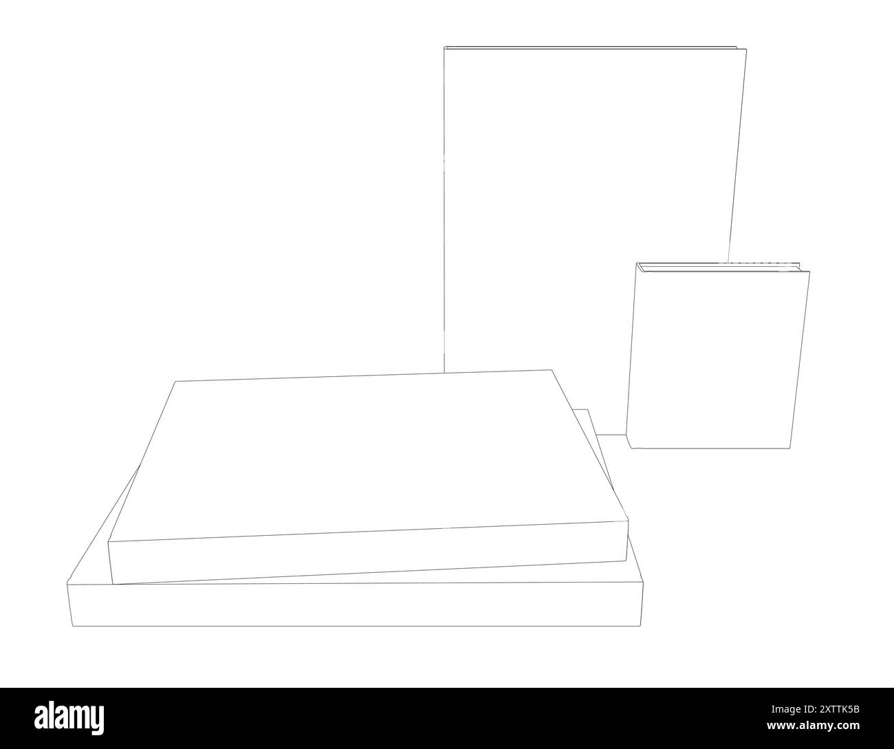 Book cover page drawing Stock Vector Images - Alamy