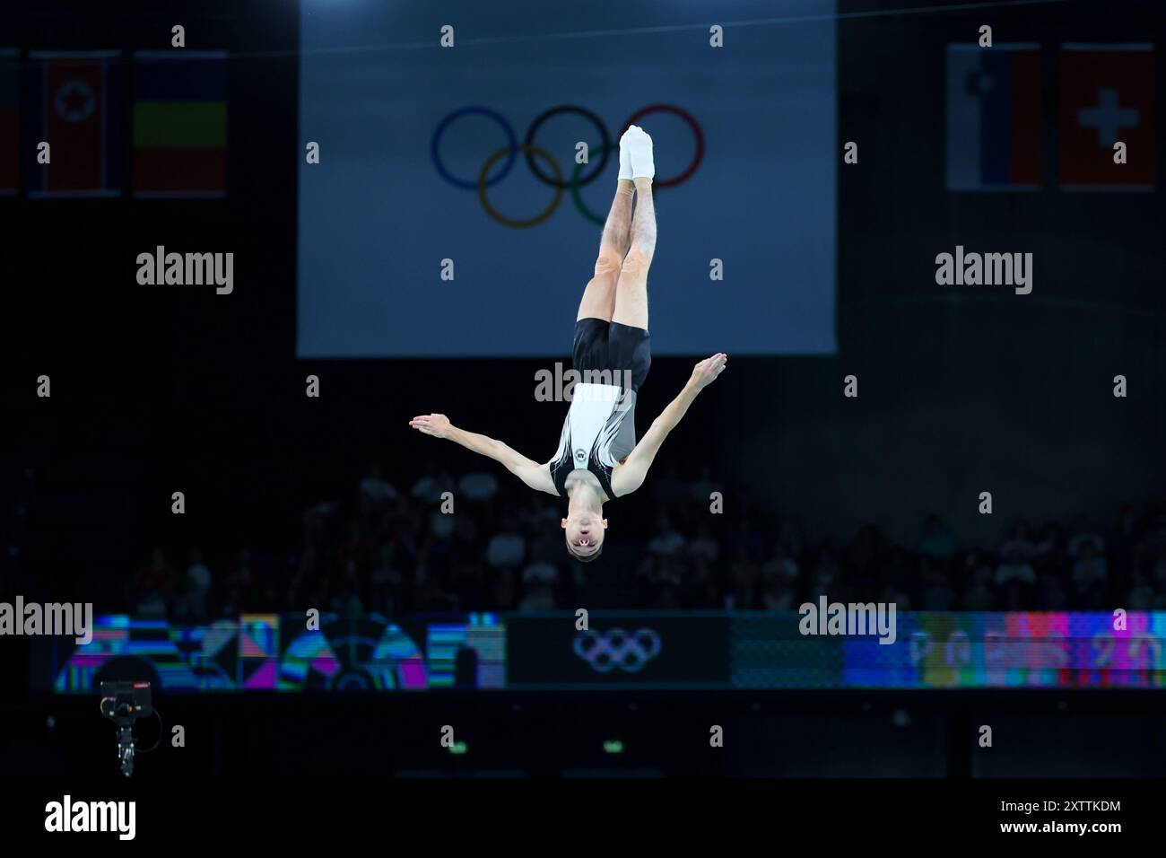Paris, France. 2nd Aug, 2024. Ivan Litvinovich (AIN) Trampoline : Men's ...