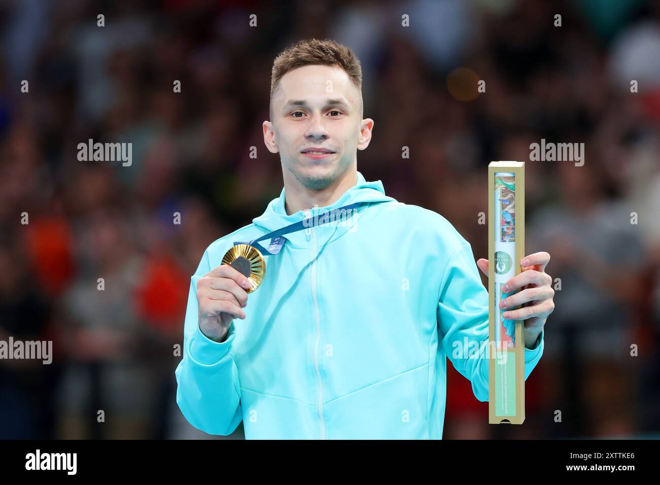 Paris, France. 2nd Aug, 2024. Ivan Litvinovich (AIN) Trampoline : Men's ...