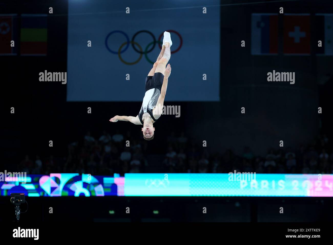 Paris, France. 2nd Aug, 2024. Ivan Litvinovich (AIN) Trampoline : Men's Final during the Paris ...