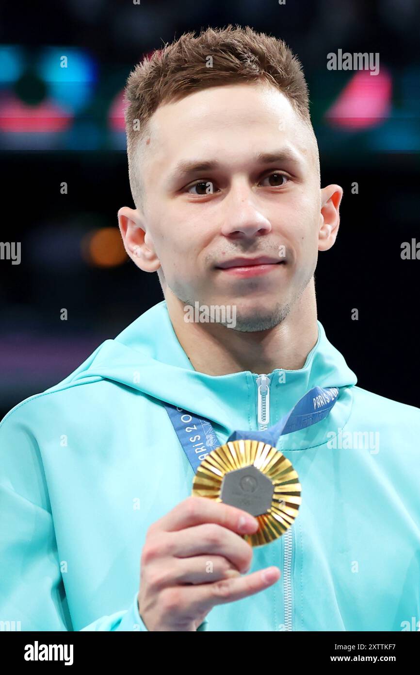 Paris, France. 2nd Aug, 2024. Ivan Litvinovich (AIN) Trampoline : Men's ...
