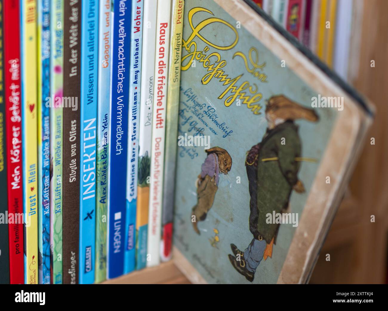 Old childrens books on a shelf hi-res stock photography and images - Alamy