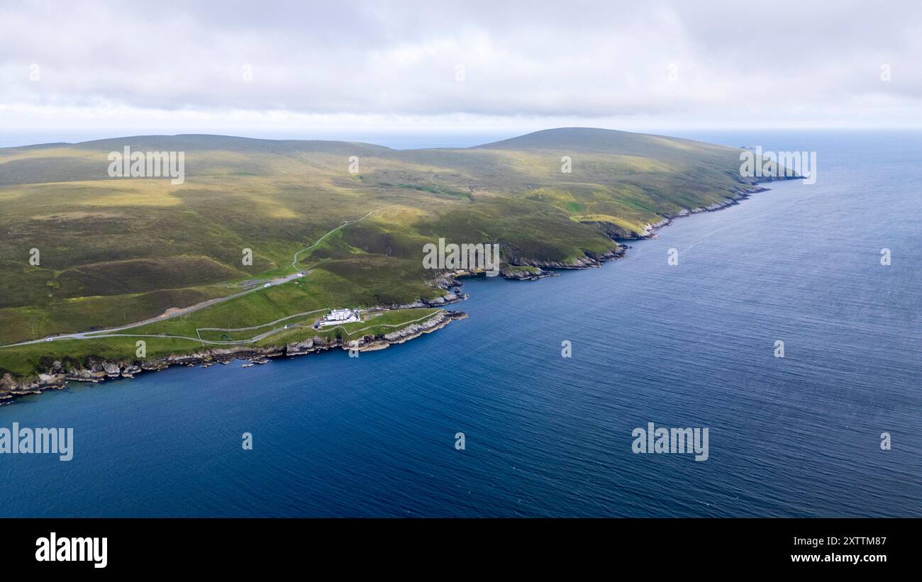 Hermaness Lighthouse and nature reseve and Burrafirth beach at the ...