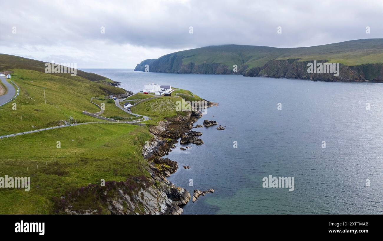 Hermaness Lighthouse and nature reseve and Burrafirth beach at the ...