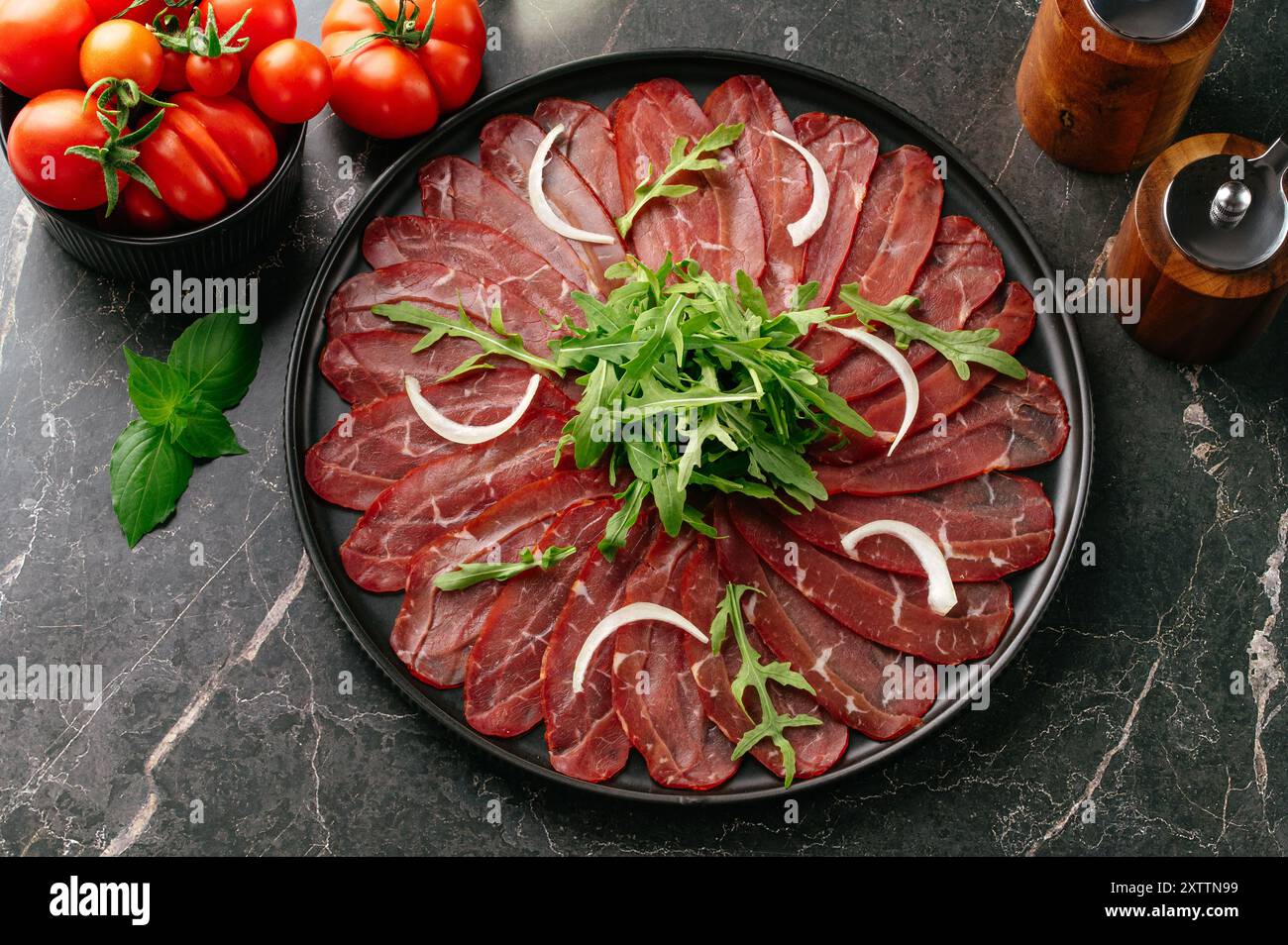 Fresh carpaccio rocket on hi-res stock photography and images - Alamy