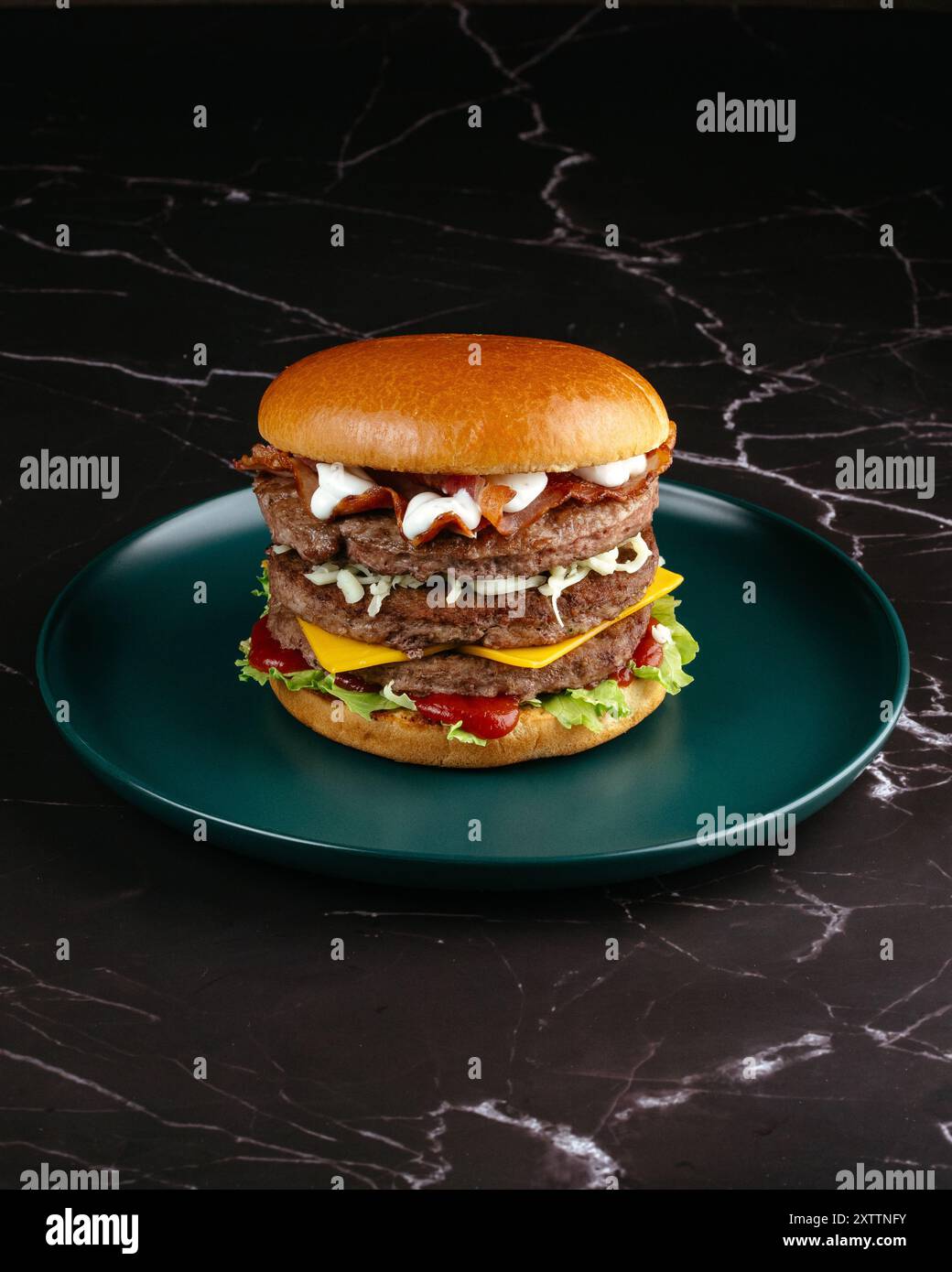 Three hamburger meat vegetables hi-res stock photography and images - Alamy
