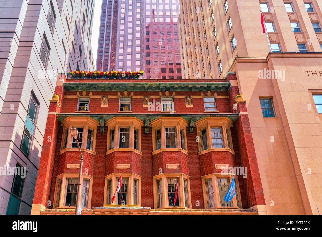 Toronto, Canada - August 14, 2024: Colonial architecture in the ...
